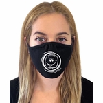 Volleyball Smiley Face Printed Face Mask in Choice of Fabric & Ear Loop ...