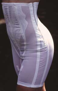 High Waist Panty Shaper with Legs Zipper Hernia Girdle Larger Sizes ...