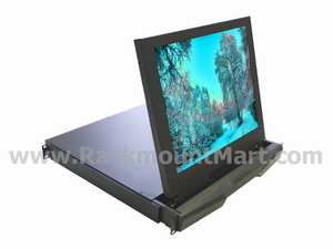 LCD1U17-013 SHORT DEPTH 1RU 17" Industrial Grade Monitor Drawer, TAA ...