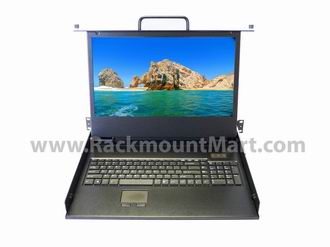 LCD1U17-32 1U Rackmount 17.3" 1080p LCD Keyboard Drawer TAA Compliant