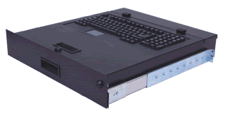 LCDK1007 2U Rackmount Keyboard with Locking Drawer And Touch-pad (Made ...