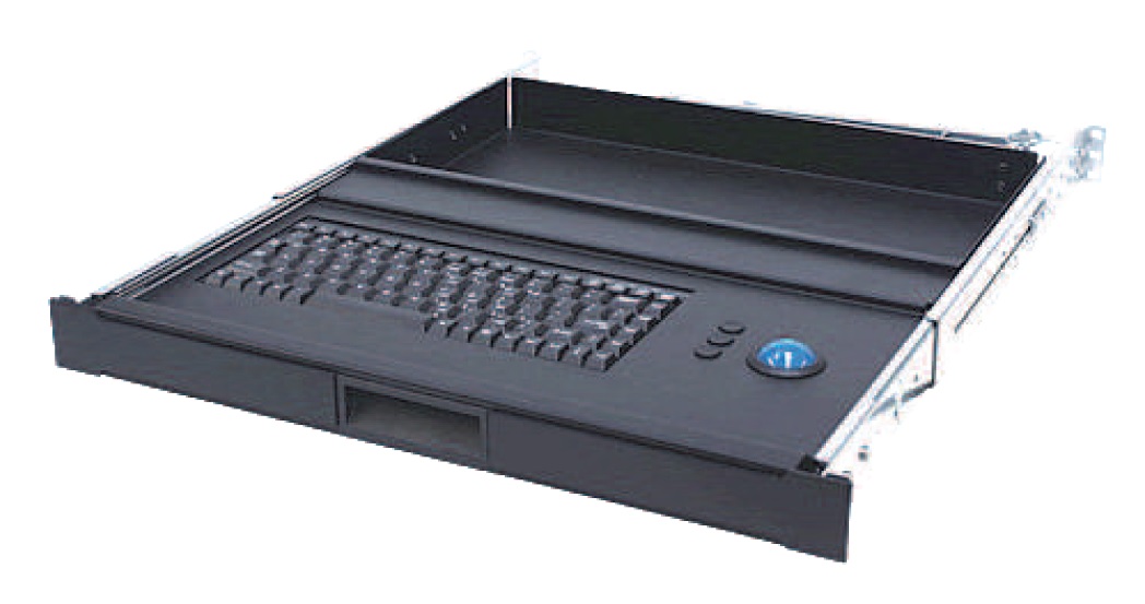 LCDK1033 1U Rackmount Keyboard with 88 key and 1.5" 3 Button ...