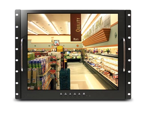 LCDR8U19-13 8U Tiltable Rack Mount 19" LCD with LED Backlight Display