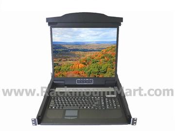 Cost-Effective LCD1U19-17 1U Rackmount 19" Monitor Keyboard Drawer