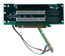R2022 2U PCI+PCI-E x16 combo riser card, 2*PCI 32bit/5V + PCI-E x16 on ...