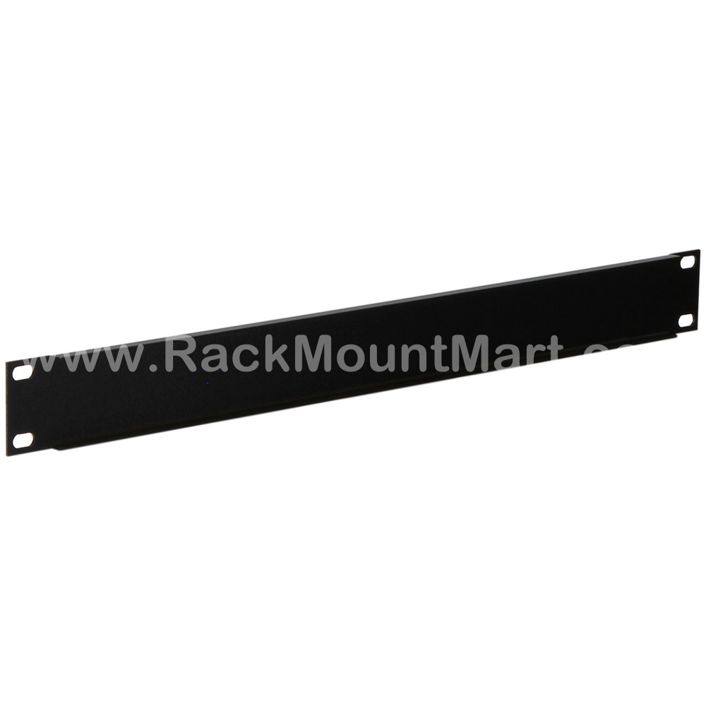 RA1301 19" Black Steel Blank Filler Panel - 1U thru 5U - Made in USA