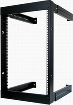 WR1006 16U Wall Mount Open Fixed, Adjustable Rack , ADJUSTABLE DEPTH ...