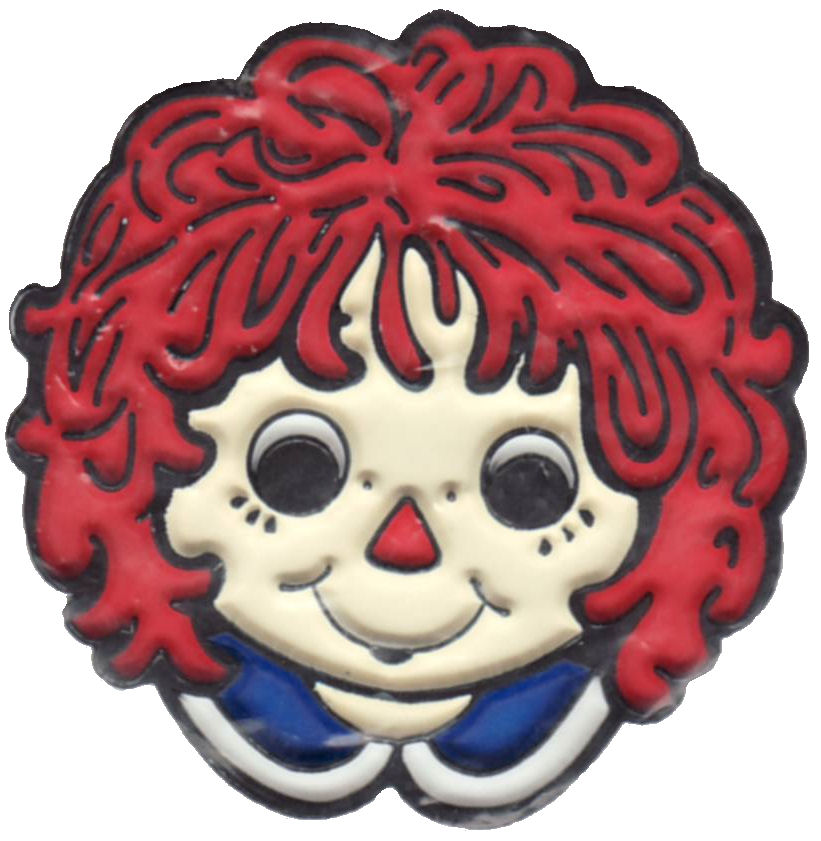 Hallmark Vintage New Raggedy Ann Face Pin