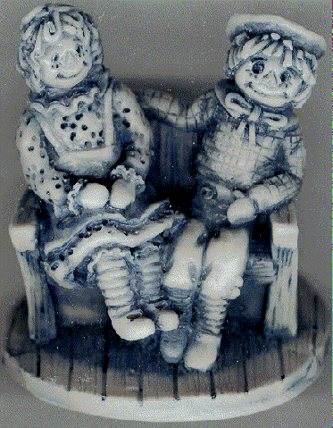 Marble Rag Doll/Raggedy Figurines