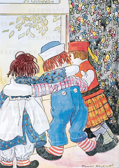 Raggedy Ann, Andy and Uncle Clem Card - Blank