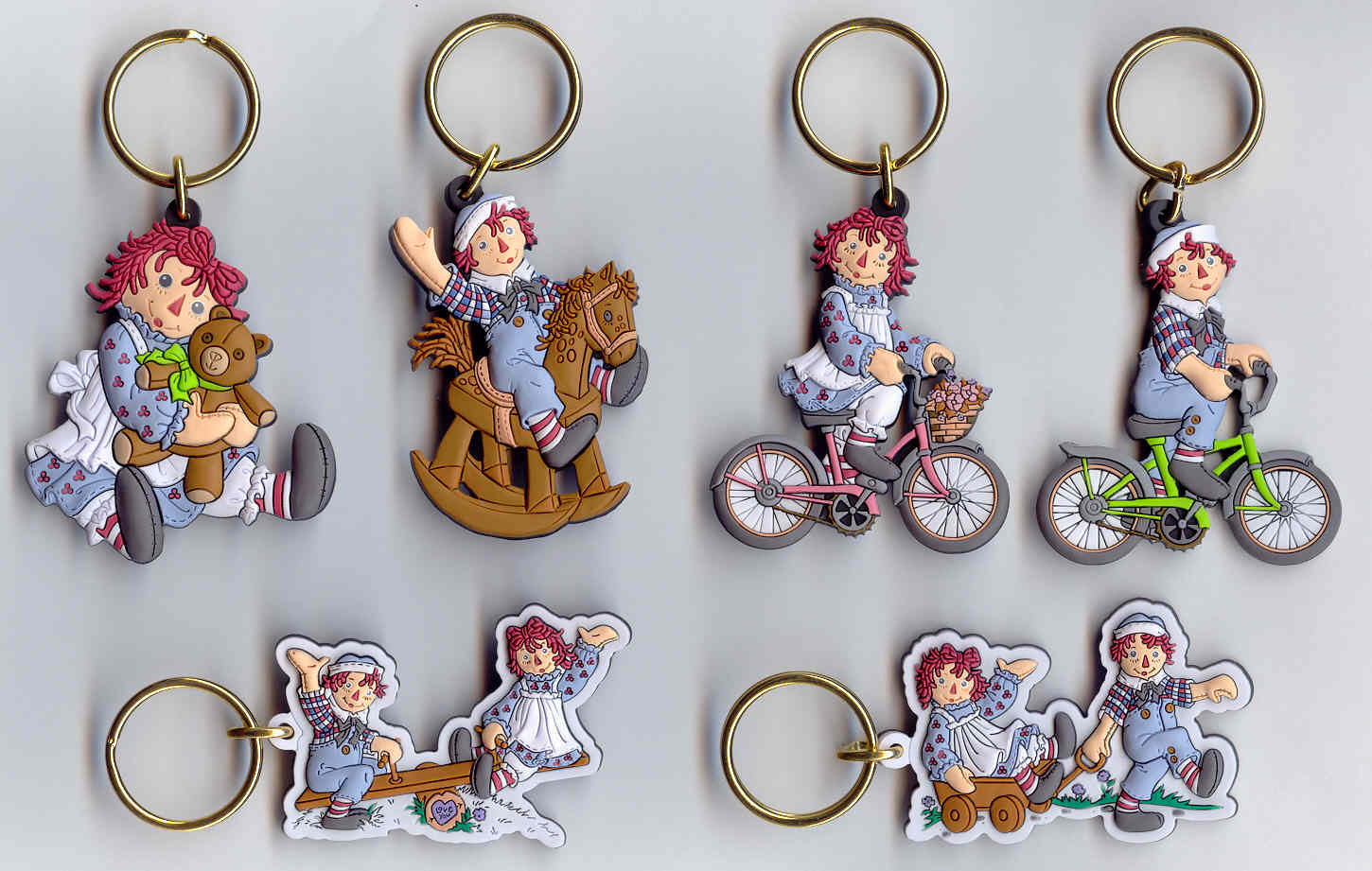 Raggedy Ann & Andy Key Chains