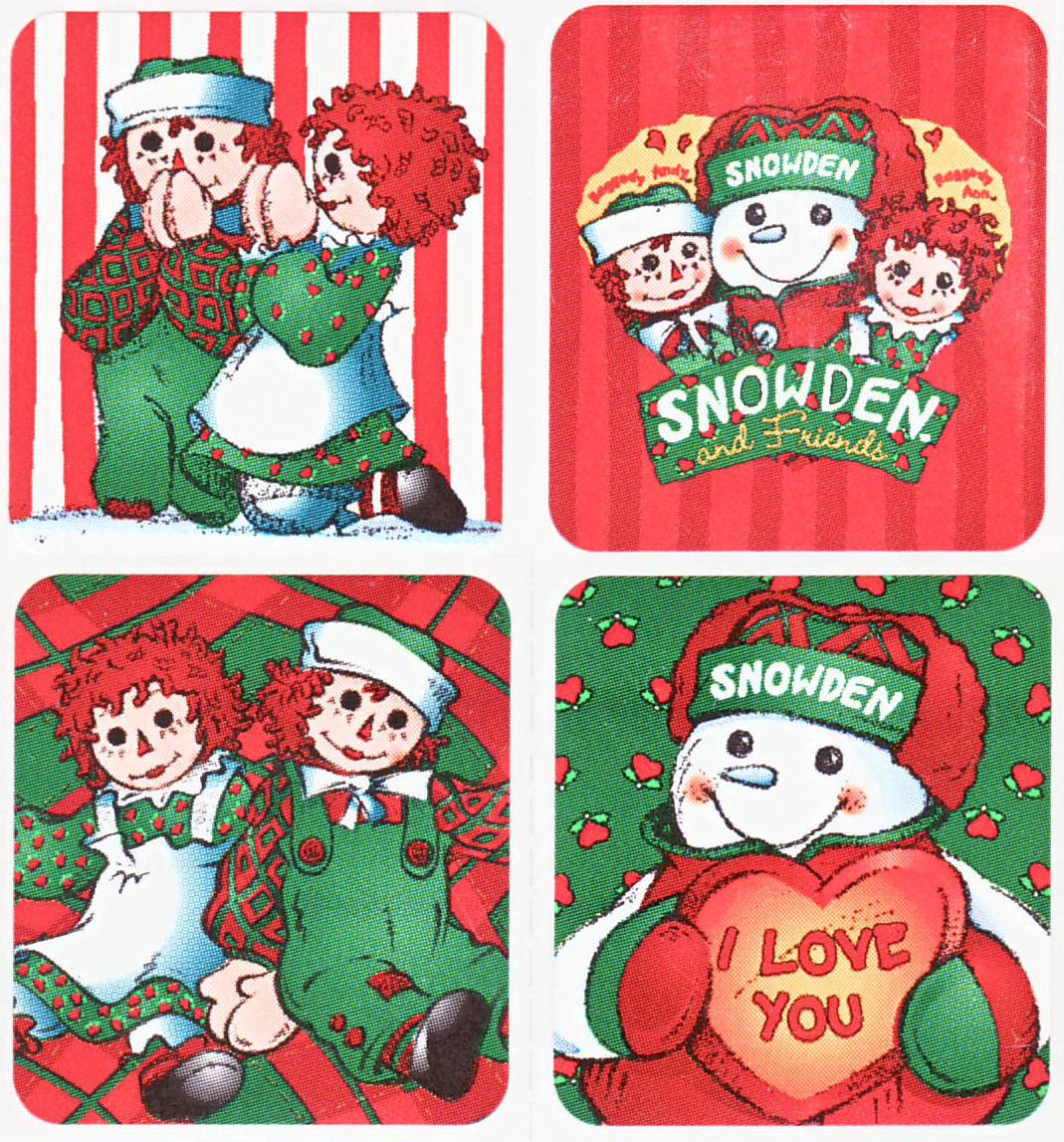Raggedy Ann, Andy & Snowden Stickers (Pkg of 120) from Target