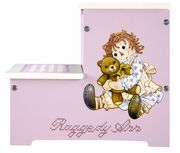 Raggedy Ann & Andy Step-Up Storage Stool