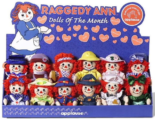 Raggedy Ann Dolls of the Month by Applause