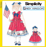 Raggedy Ann Patriotic Sundress - Simplicity Pattern 7247A