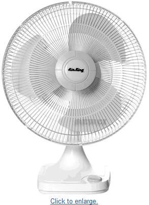 12 Inch Oscillating Table Fan 3 Speed