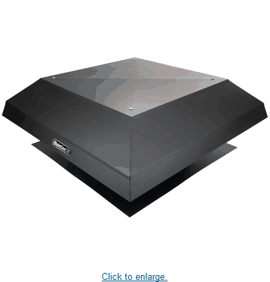 Roof Mount Whole House Fan with Damper Box, Duct and Grille