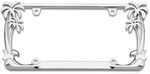 Chrome Palm Tree License Plate Frame - CRU19003