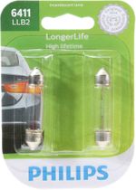 Philips 6411 LongerLife Miniature Bulbs (Pair) - PHL6411LLB2
