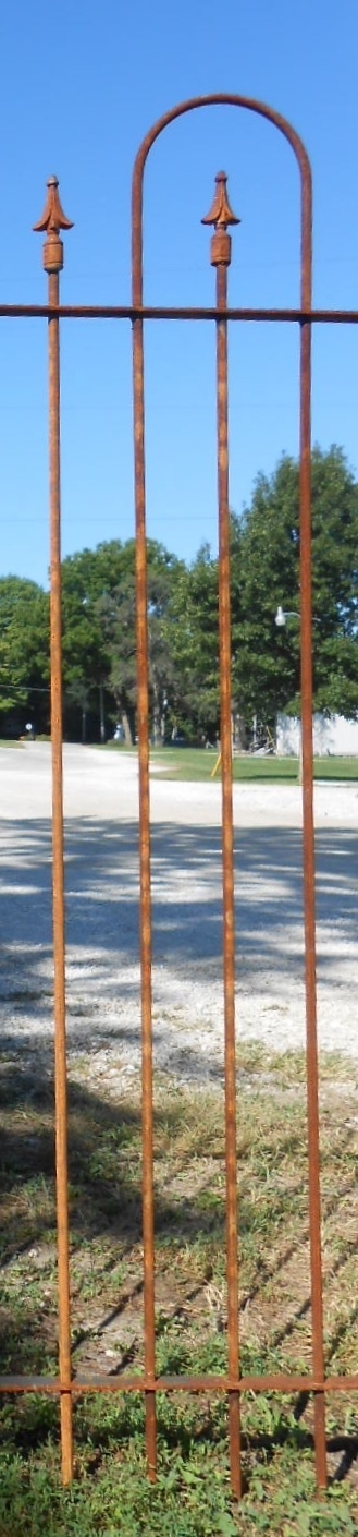 5 ft. Tall Wrought Iron Fence One Hoop Section