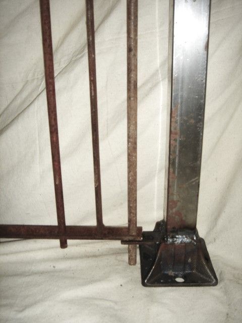 1.5" Steel Post w/ Forged Iron Shoe For 6ft Metal Fence & Gates