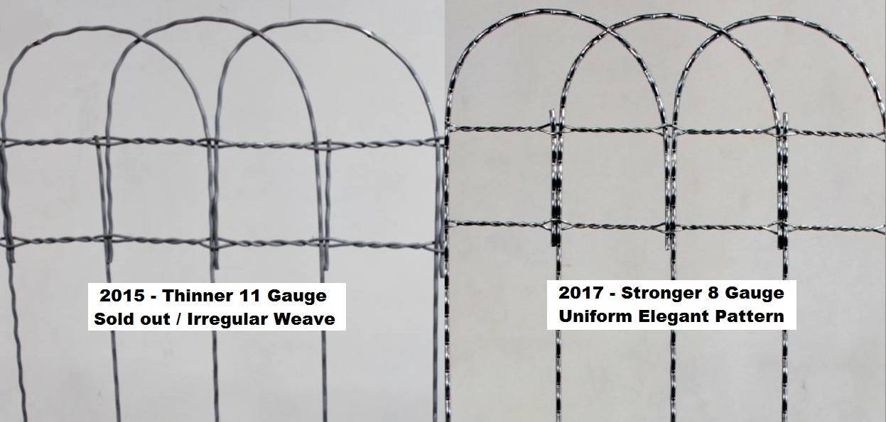 Premium Grade Ornamental Loop Top Fencing - 100' Long x 36" Tall