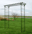 92"T x 90"W Wrought Iron Mission Arbor - Garden Arch