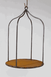 19" Wrought Iron Industrial Hanging Shelf Metal Stands