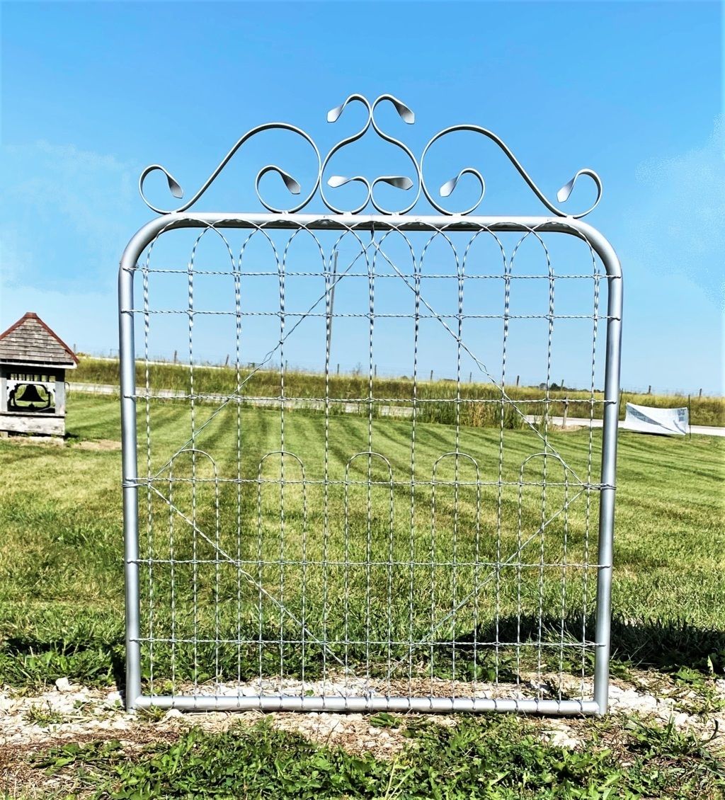 2 - 3'tall x 3'wide Gates Hung To Make a 6'wide Center Divide Opening