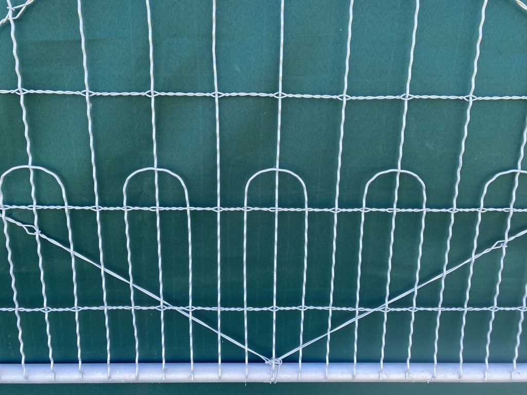 2 - 4'tall x 3'wide Gates Hung To Make a 6'wide Center Divide Opening