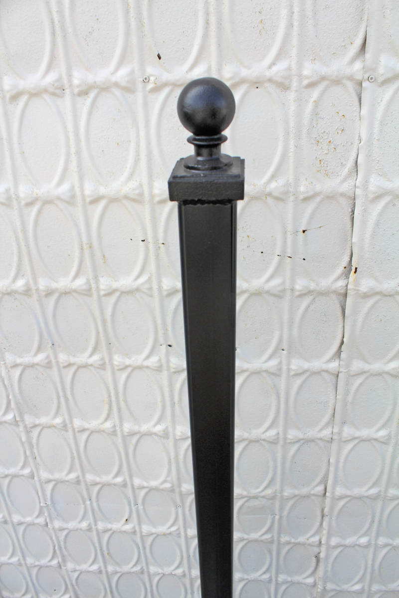 2"sq Calvin Steel - 3't Fence & Gate Post Metal Support