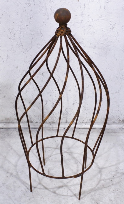27" Wrought Iron Beatrice Ball Topiary Metal Plant Support