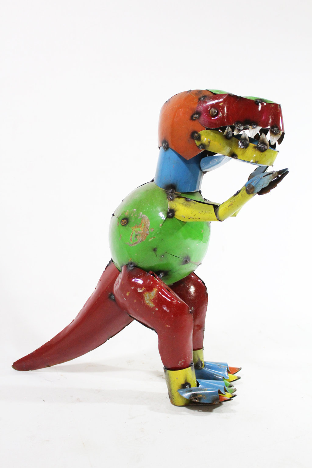 24" Recycled Metal Dinosaur Prehistoric Creatures