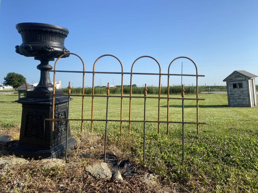 Wrought Iron Large Hoop and Spear Fence - Edge Fencing