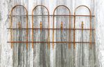 Wrought Iron Large Hoop and Spear Fence - Edge Fencing