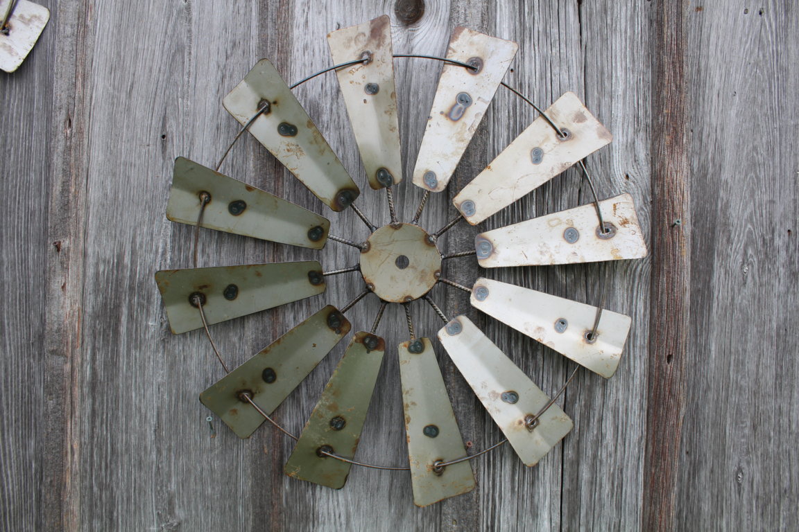 28" Metal Country Rustic Windmill Barn Wall Decor
