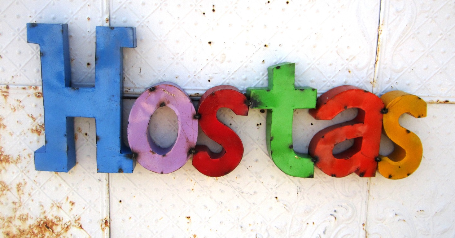 3-D Metal Hosta Sign