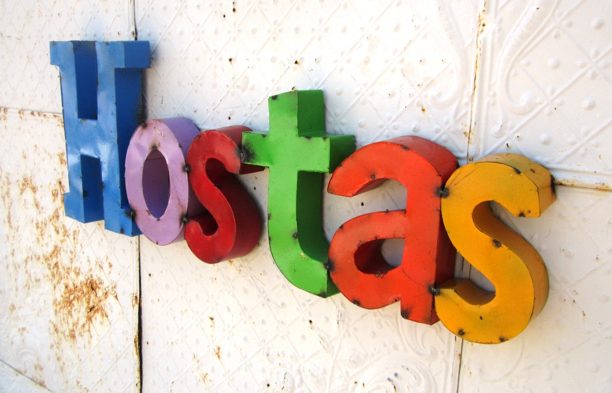 3-D Metal Hosta Sign