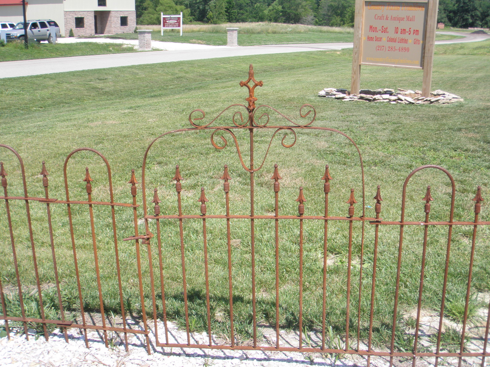 3' Ornate Gate - Vintage Wrought Iron Design