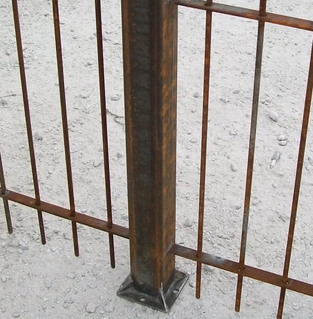 3" Square Cast Iron Graham Gate Post, Fence & Driveway Gates