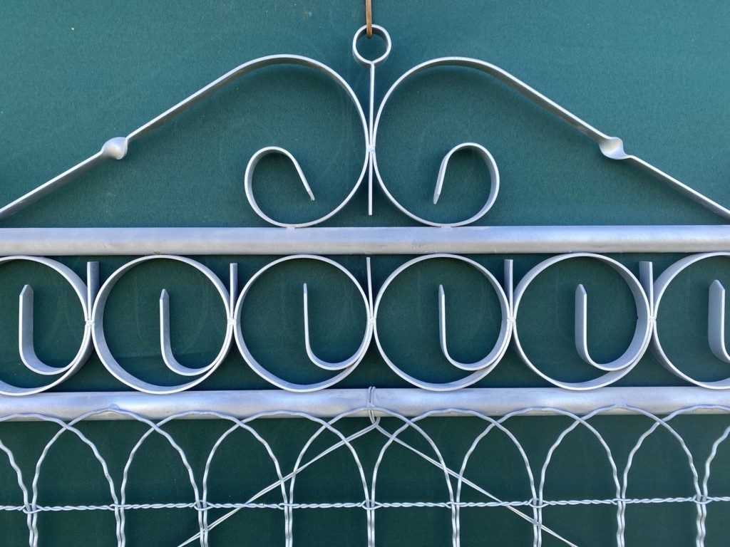 43"t x 36"w Forged Ring Top Galvanized Double Loop Wire Ornamental Gates