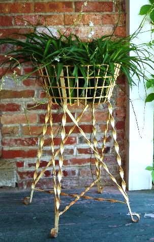 30" Wrought Iron Egg Plant Stand - Fern Stand - Pot Holder