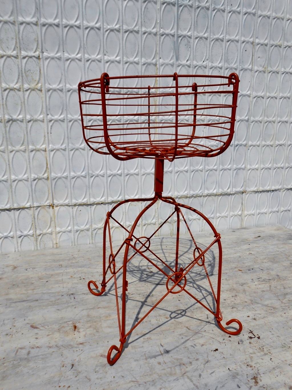 33" Wrought Iron Tanya 2 Piece Bowl Plant Stand - Pot holder