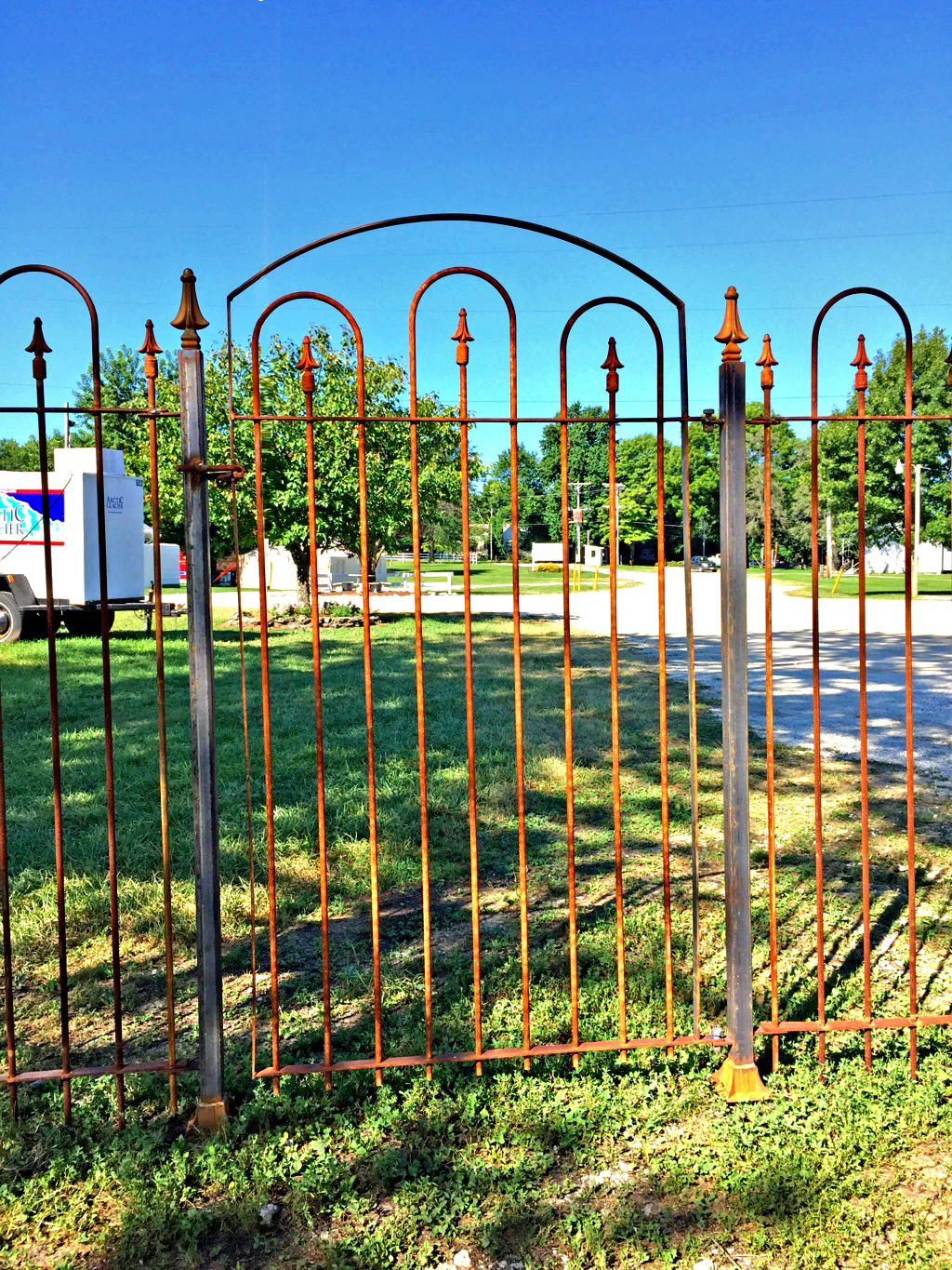 36" Wrought Iron Vintage Gate for 5' Fence