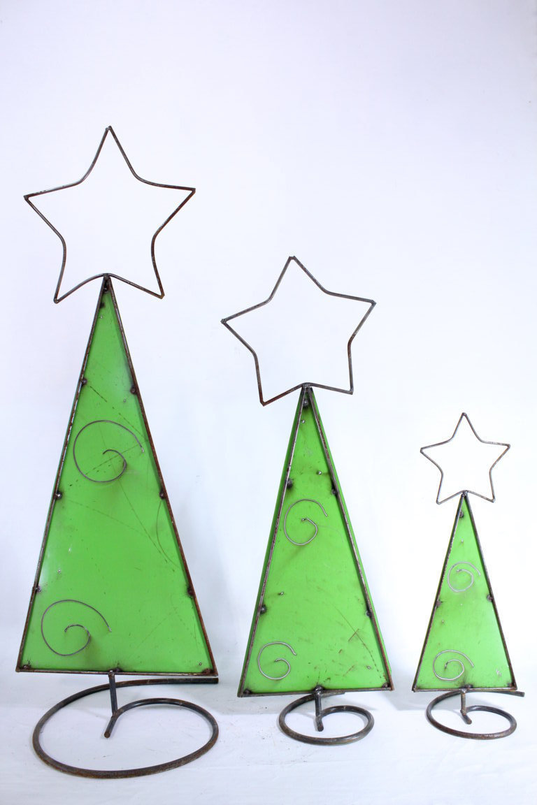 36" Medium Metal Christmas Tree Star on Top Holiday Decor