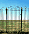 36" Wide Iron Gate for 6' Tall Fence
