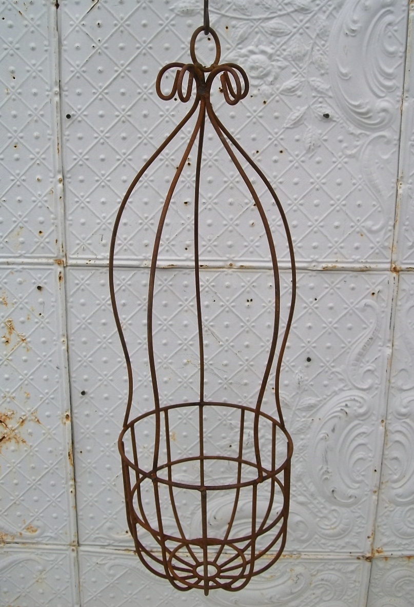 36" Wrought Iron Small Balloon Hanging Basket