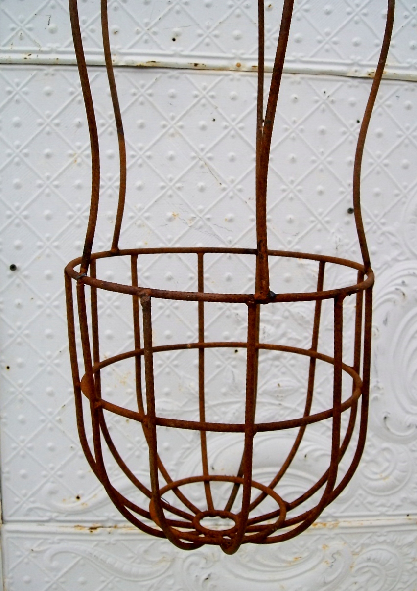 36" Wrought Iron Small Balloon Hanging Basket