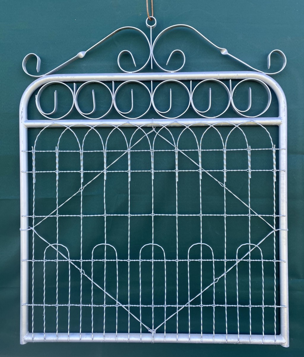 43"t x 36"w Forged Ring Top Galvanized Double Loop Wire Ornamental Gates