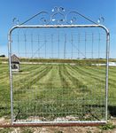 4't x 4'w Double Loop Top Woven Wire Fence Gate A-11